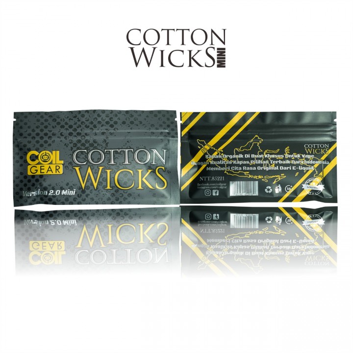 Authentic Coil Gear Cotton Wicks Premium Series V2 Mini 1Bungkus - COILGEAR