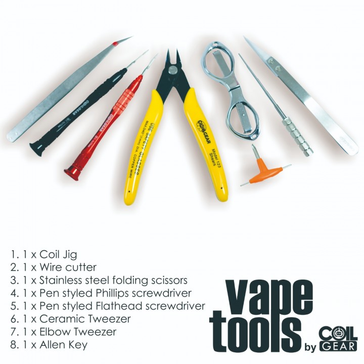 Authentic Coil Gear Diy Tools Kit Black - COILGEAR
