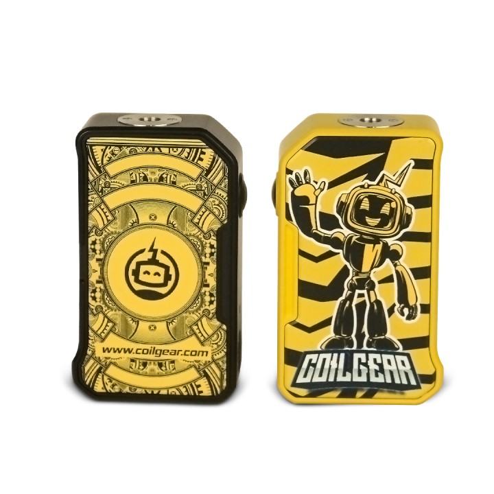 Authentic Dovpo MVV II x Coilgear ROBOT Edition Box Mod Yellow - COILGEAR