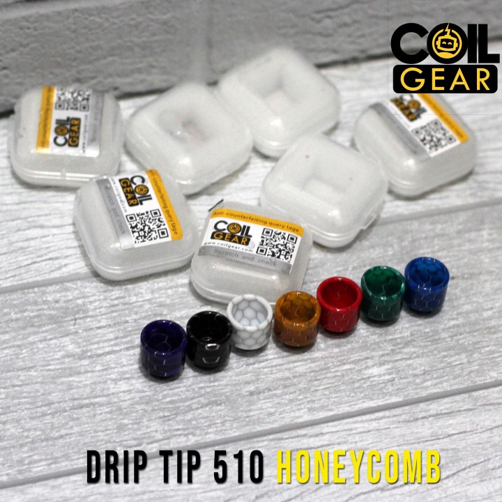Coil Gear Honeycomb 510 Driptip Black - COILGEAR