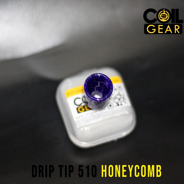 Coil Gear Honeycomb 510 Driptip Black - COILGEAR