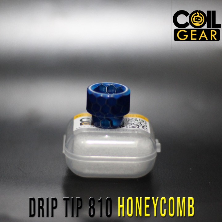 Coil Gear Honeycomb 810 Driptip Blue - COILGEAR